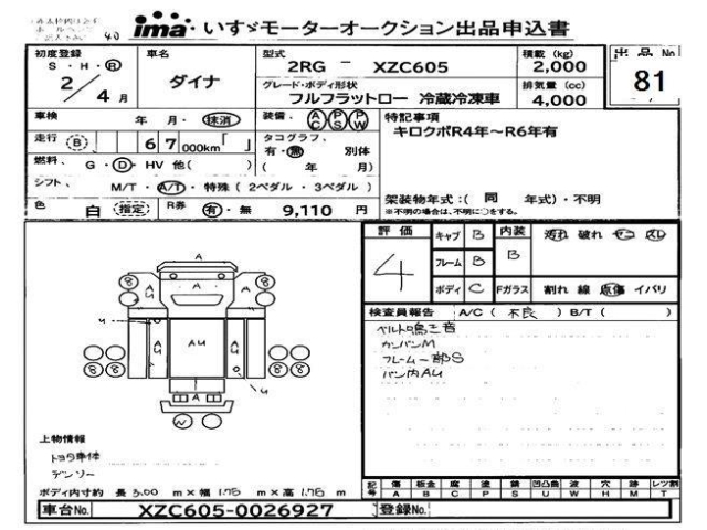 2020 Toyota Dyna Truck XZC605 - Car Price $23,607
